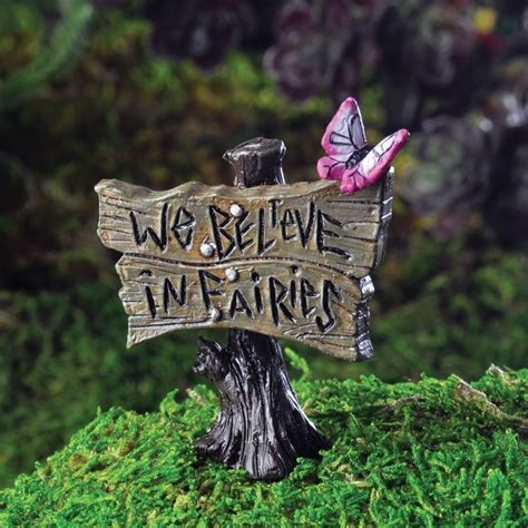 We Believe In Fairies Fairy Garden Sign Fairygardening Fairy Garden