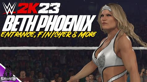 WWE 2K23 Beth Phoenix Entrance Finisher More WWE2K23 BethPhoenix