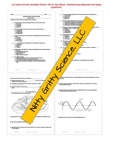 Earths Waters Earth Science Notes Powerpoint Test Editable