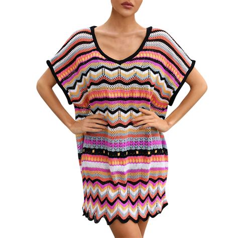 Women Sexy Beach Cover Up Women Long Sleeve Beach Dress Crochet Bikinis Cover Up Holiday Outfits