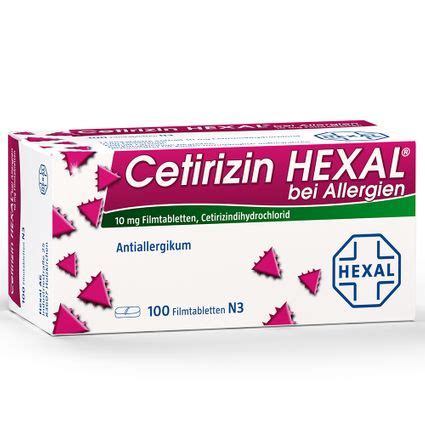 Cetirizin HEXAL Bei Allergien 10 Mg 100 St Shop Apotheke