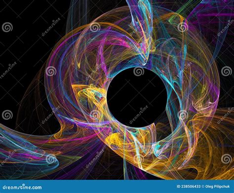 Fractal em preto ilustração stock Ilustração de espiral 238506433