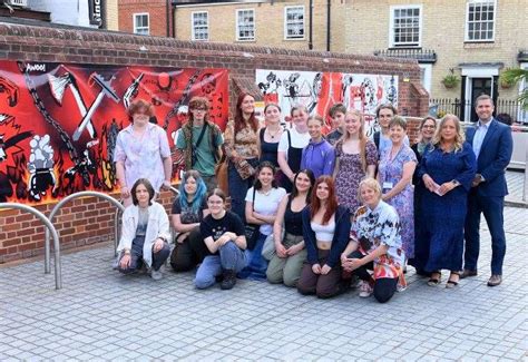 Street Art Mural On Crime And Punishment Unveiled In Bury St Edmunds At