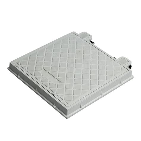 Tampa Pvc Esgoto Caixa De Gordura 30x30cm Branca Articulada
