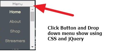 Click Button And Show Drop Down Menu Using CSS And JQuery All About Basic