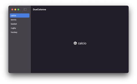 NavigationView A Due Colonne Per MacOS Con SwiftUI