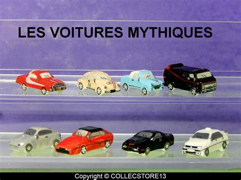 SERIE COMPLETE DE FEVES LES VOITURES MYTHIQUES 2023 Fèves de