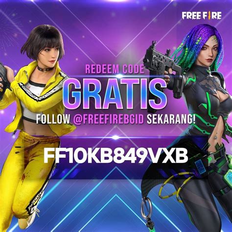 Kode Redeem FF Free Fire 1 September 2021 Belum Digunakan Street Boy