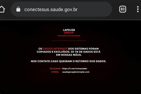 Site do ConecteSUS e página do Ministério da Saúde sofrem ataque hacker