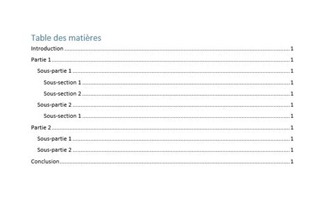 Comment Faire Un Sommaire Automatique Sur Word Dgboost