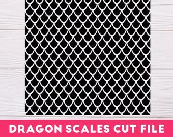 Dragon Scales SVG Vector Seamless Dragon Scales Clipart DXF Etsy