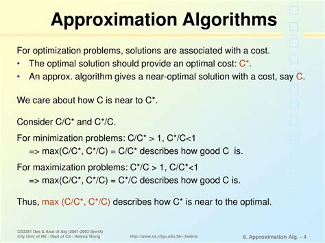 ppt approximation algorithms powerpoint presentation free download id 4497652