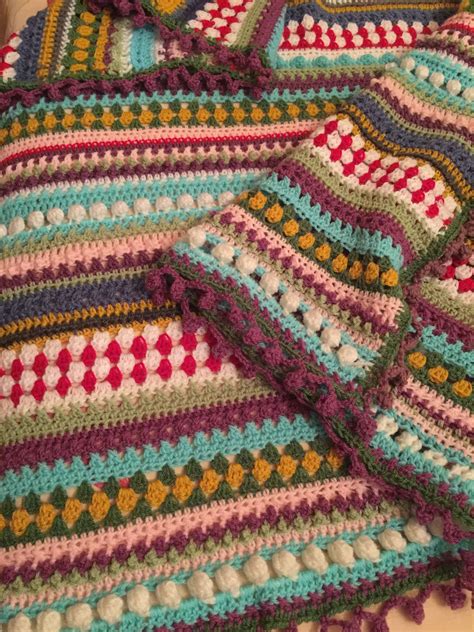 Mantita crochet Manta crochet Croché Ganchillo