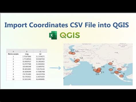 Importing Coordinates CSV File Into QGIS And Labelling The Points YouTube