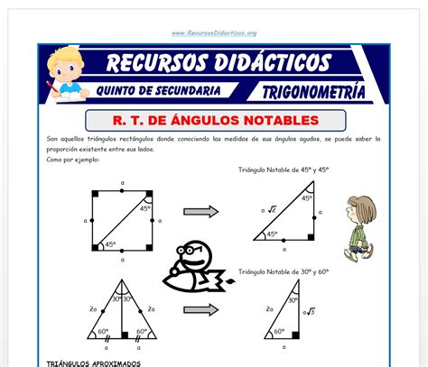 Razones Trigonom Tricas De Ngulos Notables Para Quinto De Secundaria