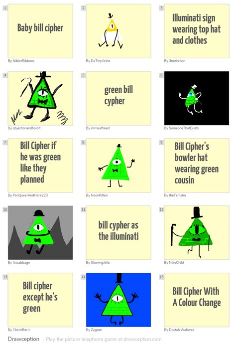 Baby Bill Cipher Drawception