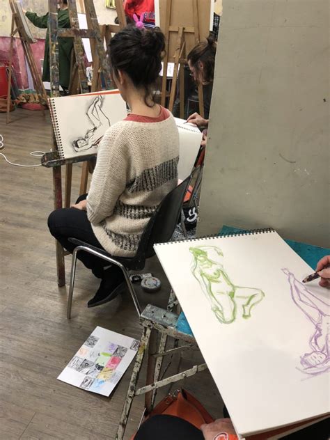 Séances de modèle vivant atelier de dessin et peinture sur inscription