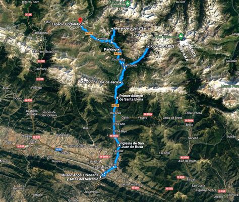 Mapa Ríos e ibones del Valle de Tena Cima Norte Guía del Pirineo