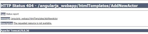 Java I Am Getting The Requested Resource Is Not Available 404 Error