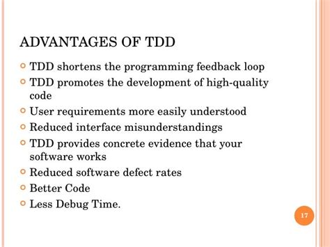 test driven development