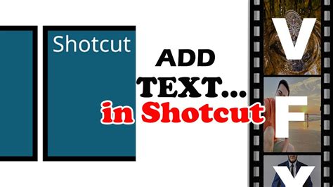 HOW TO ADD TEXT IN SHOTCUT YouTube