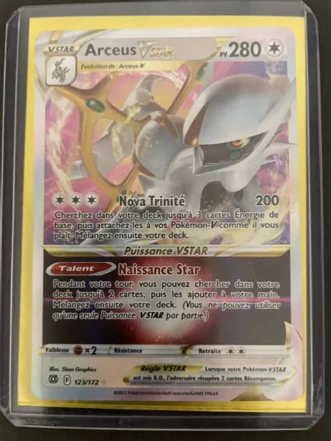 CARTE POKÉMON ARCEUS Vstar 123 172 EB09 Epée Bouclier Stars
