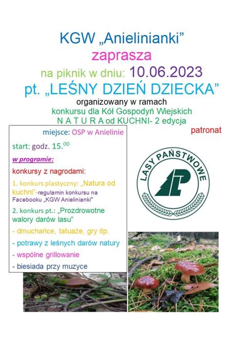 Zaproszenie na Leśny Dzień Dziecka ŁaskOnline pl Codzienna Gazeta