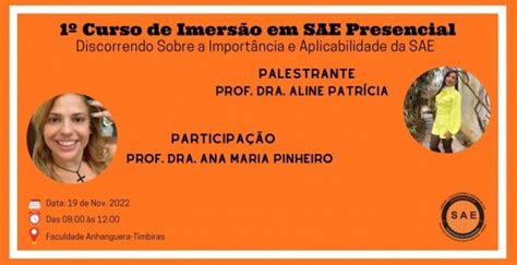 1º CURSO DE IMERSÃO EM SAE PRESENCIAL em Belo Horizonte Sympla