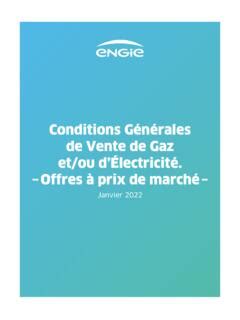 Conditions G N Rales De Vente De Gaz Et Ou D Lectricit