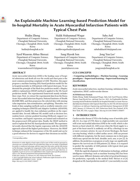 pdf an explainable machine learning based prediction model for in hospital mortality in acute