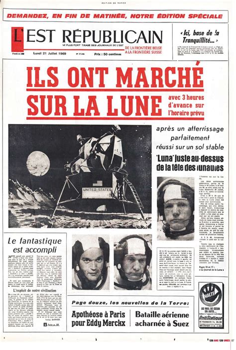 L Est Républicain fête ses 130 ans Les Unes emblématiques de L Est