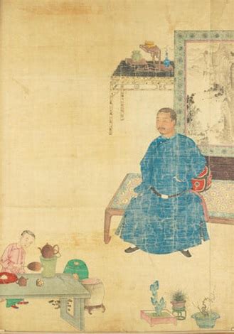 A Painting Of A Scholar In His Studio By Anonymous Chinese Qing