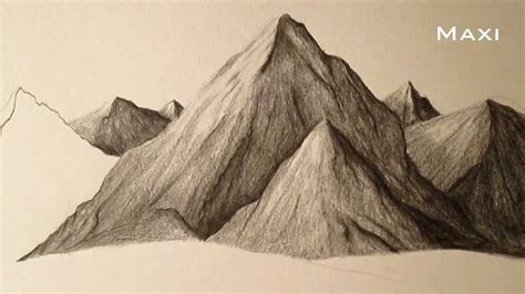 Cómo dibujar montañas a lápiz paso a paso cómo aprender a dibujar