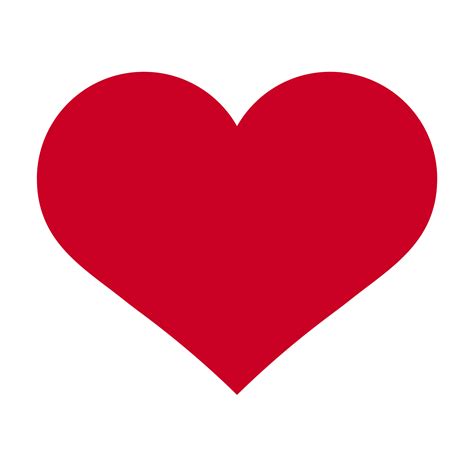 Heart Symbol Of Love And Valentine S Day Flat Red Icon Isolated On