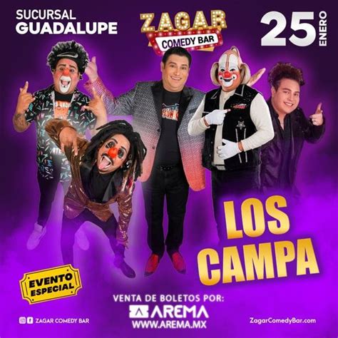 Los Campa En Zagar Comedy Bar Guadalupe Arema Ticket