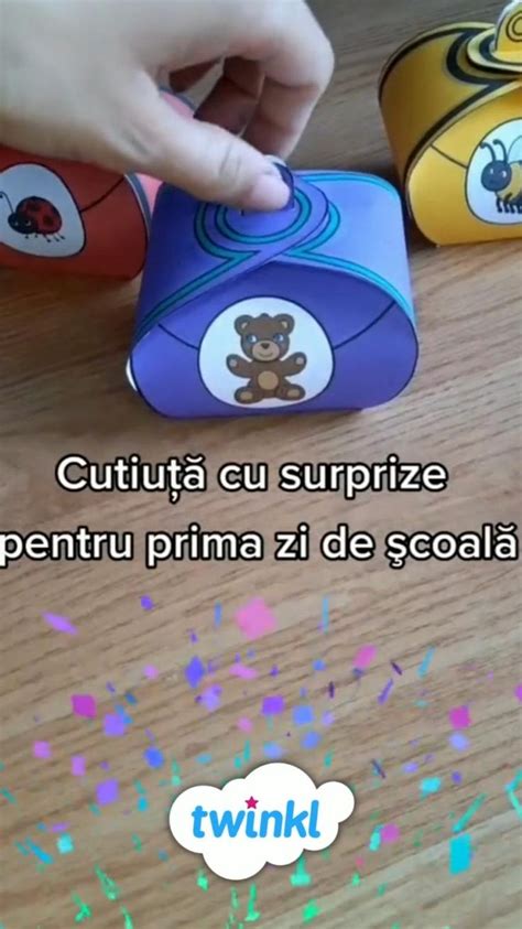 Cutiuță cu surprize pentru prima zi de școală First week of school