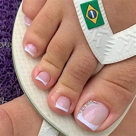 51 Fabulous French Tip Toe Nail Designs 2024