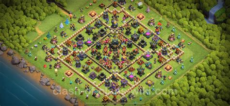 Farming Base Th With Link Hybrid Clash Of Clans Town Hall
