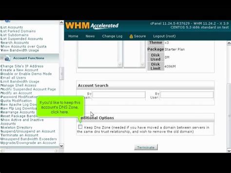 How To Terminate And Permanently Delete An Account From Your WHM Server