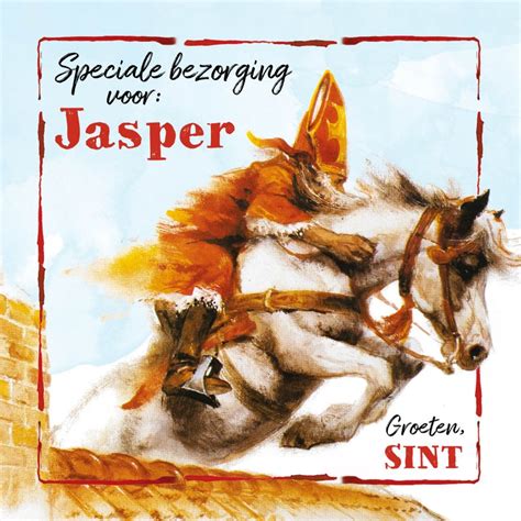 Sinterklaaskaart Met Sint En Ozosnel In Sprint Kaartje2go