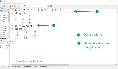matrix multiplication using octave