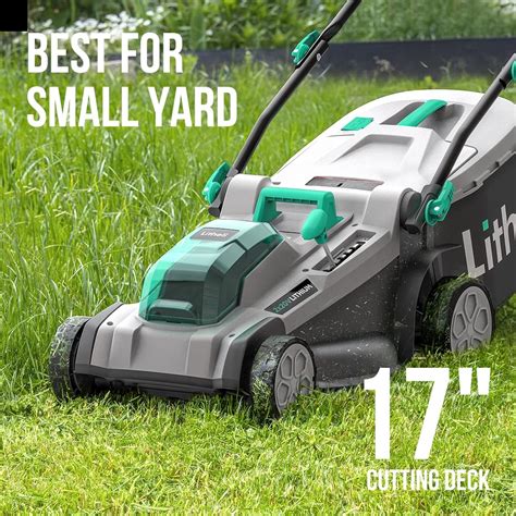 43 Mo Finance Litheli Cordless Lawn Mower 17 Inch 2 X 20V 4 0Ah