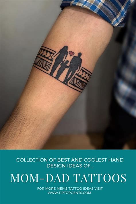 Mom Dad Tattoo On Hand For Men Mom Dad Tattoos Dad Tattoos Wrist