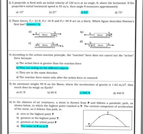 solved 2 a projectile is fired with an initial velocity of