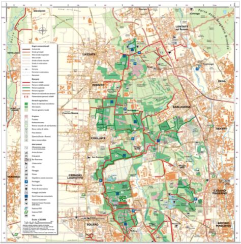 Zona Nord Mappa Groane Parco Delle Groane