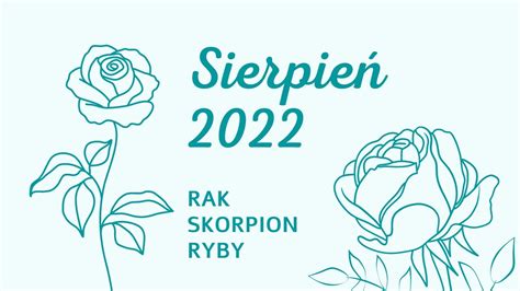Horoskop Sierpień 2022 wodne znaki zodiaku Rak Skorpion Ryby