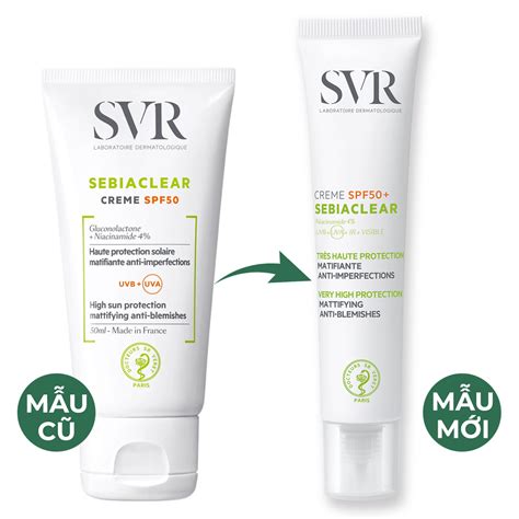 Kem Chống Nắng SVR Sebiaclear Creme SPF50 40ml New May Cosmetic