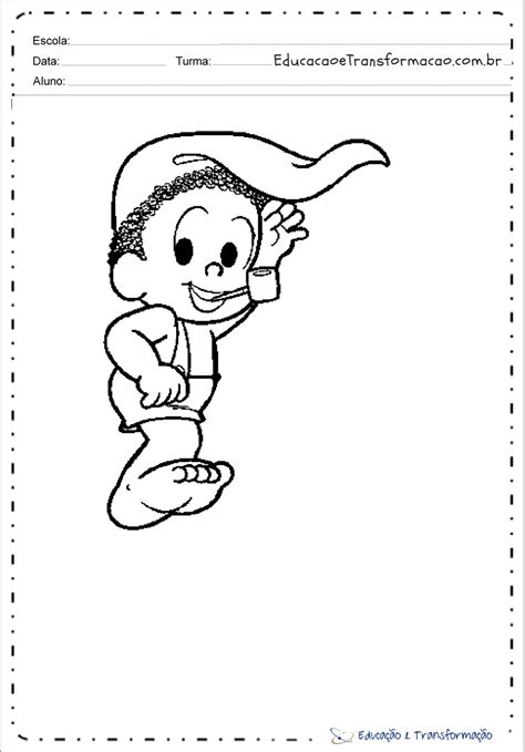 Desenhos do Saci Pererê para colorir e imprimir Educação e Transformação