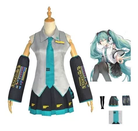 Hatsune Miku Ropa Oficial Miku Disfraz Cosplay Meses Sin Intereses
