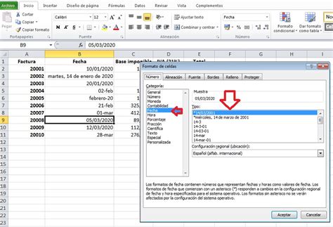 Como Colocar Formato De Fecha En Excel Image To U